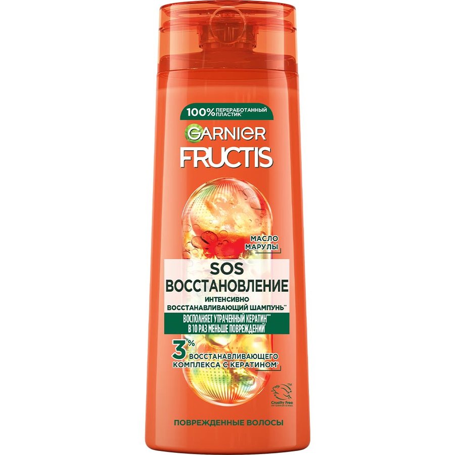 Шампунь SOS Восстановление Fructis Garnier 400 мл: купить у ритейлеров